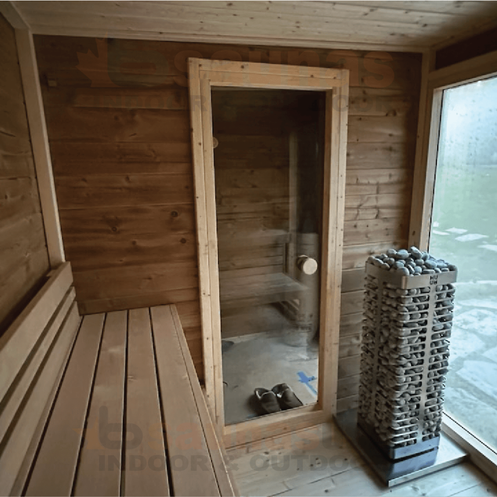 Patio M Outdoor Prefabricated Sauna Cabin Kit – ELU - Saunas & Cold Tubs
