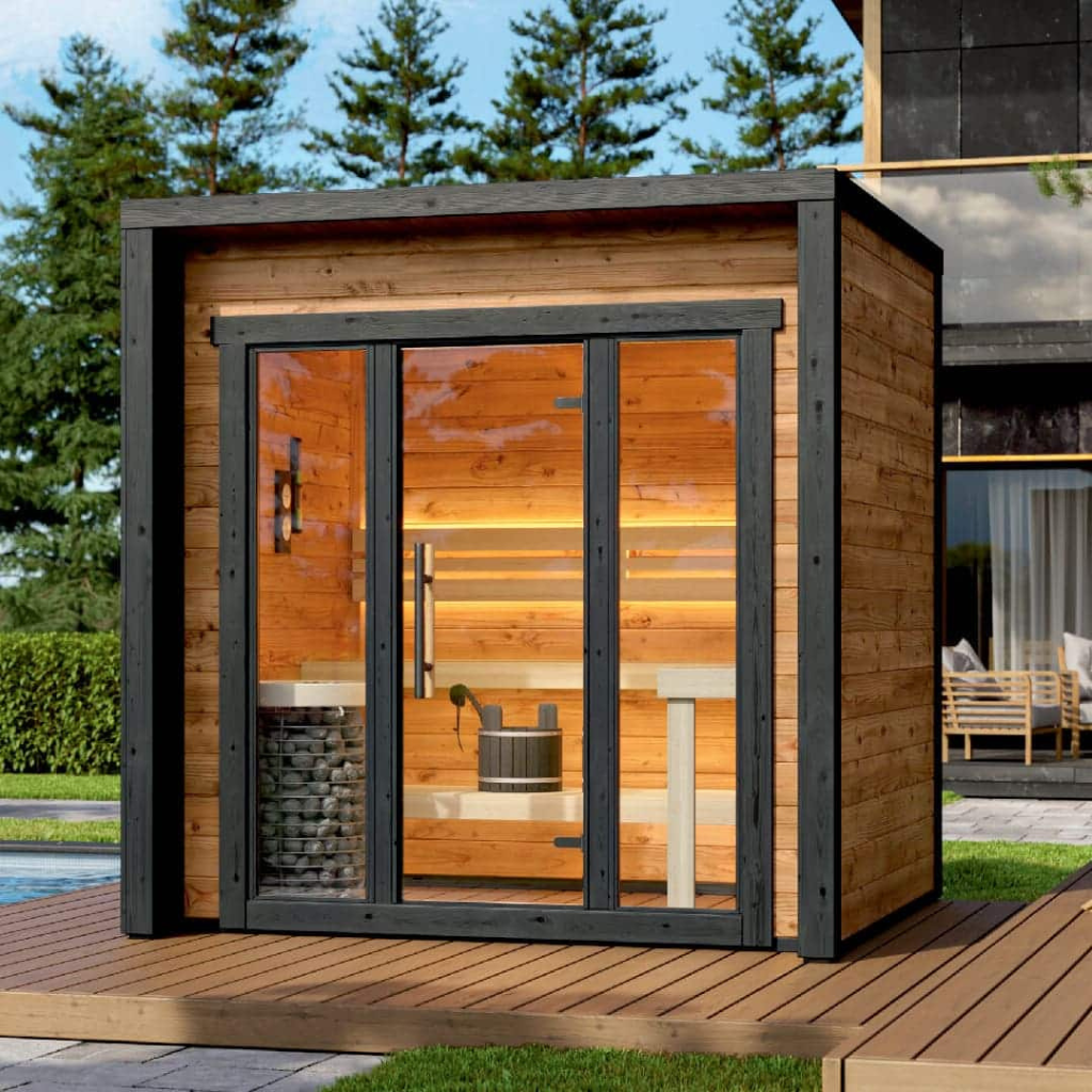 Patio XS Outdoor Prefabricated Sauna Cabin Kit – ELU - Saunas & Cold Tubs